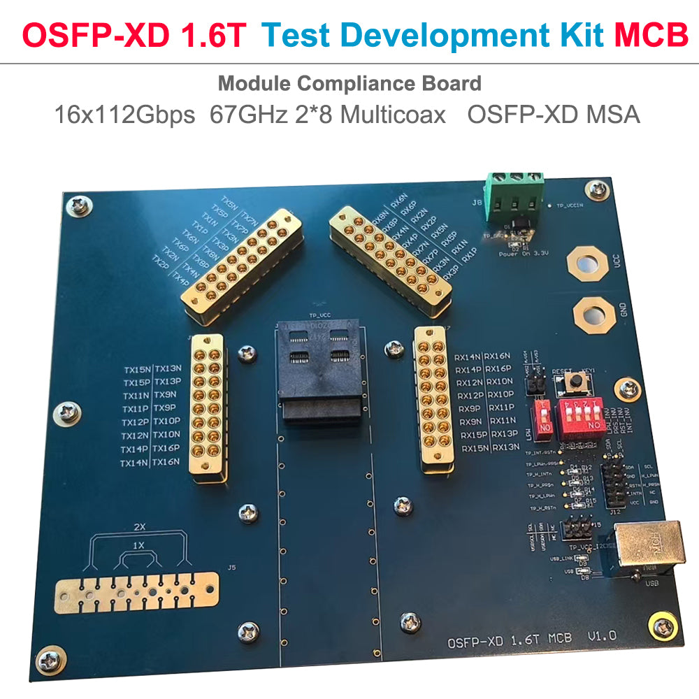 1.6Tbps Module Compliance Board MCB for OSFP-XD pluggables – LightOptics®