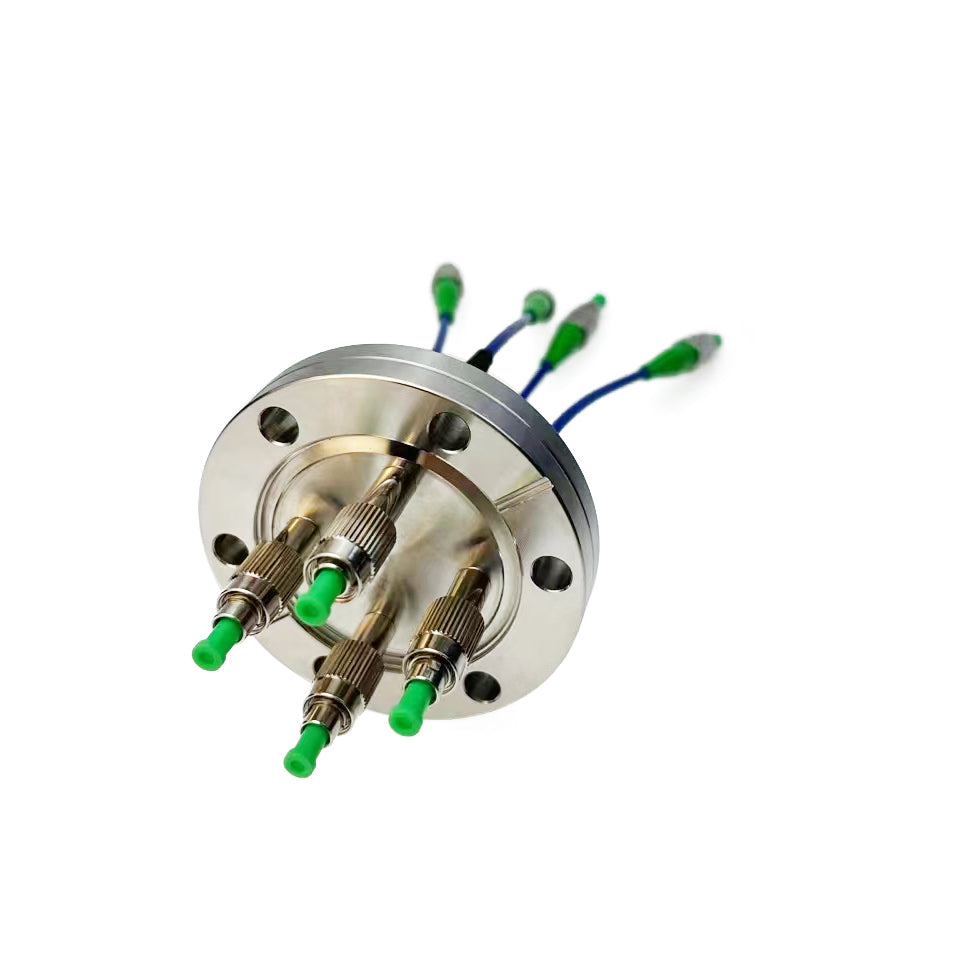 4 multiple ports Vacuum Fiber Optic Feedthrough – LightOptics®