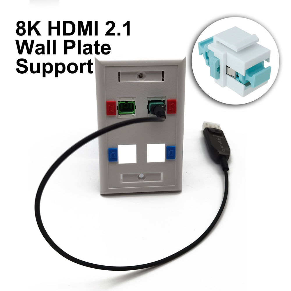 8K HDMI 2.1 48Gbps 60Hz 100% Pure Optical Fiber Cable w/ Detachable MP ...
