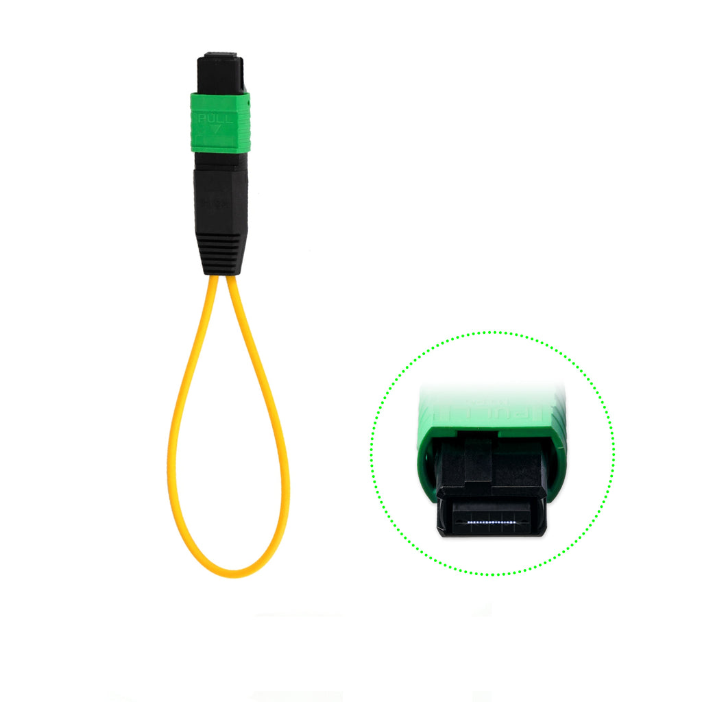 16-Fiber MTP/MPO APC Female Loopback Tester 400G/800G – LightOptics®