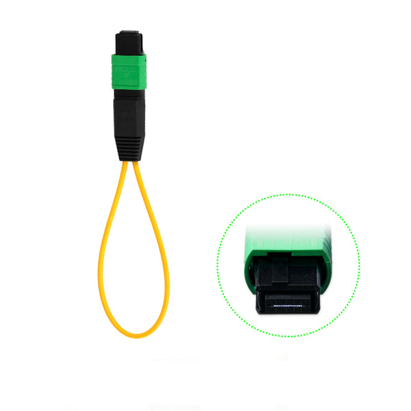 16-Fiber MTP/MPO APC Female Loopback Tester 400G/800G – LightOptics®