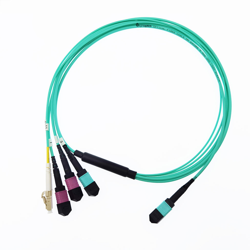 24-Fiber 1xMPO-24 to 3xMPO and 1x LC Fiber Y Splitter Cable – LightOptics®