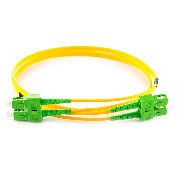 SC to SC APC Duplex OS2 Single Mode | – LightOptics®