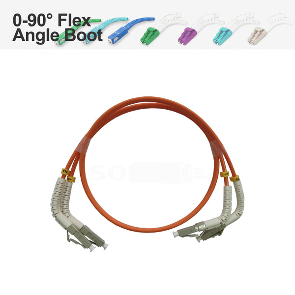 LC Flex Angle Boot 90 degree Fiber Patch Cable – LightOptics®