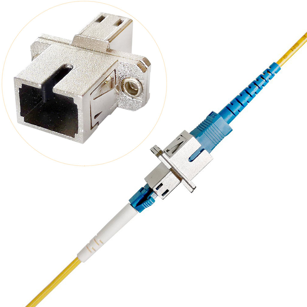 SC to LC Fiber Optic Patchcord Hybrid Optical Fiber Adapter/Coupler ...