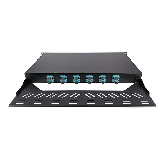MTP/MPO Patch Panel vs LC/APC patch panel 1RU rack mount Quick Connect ...