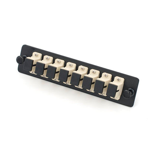 8 Port Fiber Adapter Panel w/Multimode 8 Simplex SC Adapters – LightOptics®