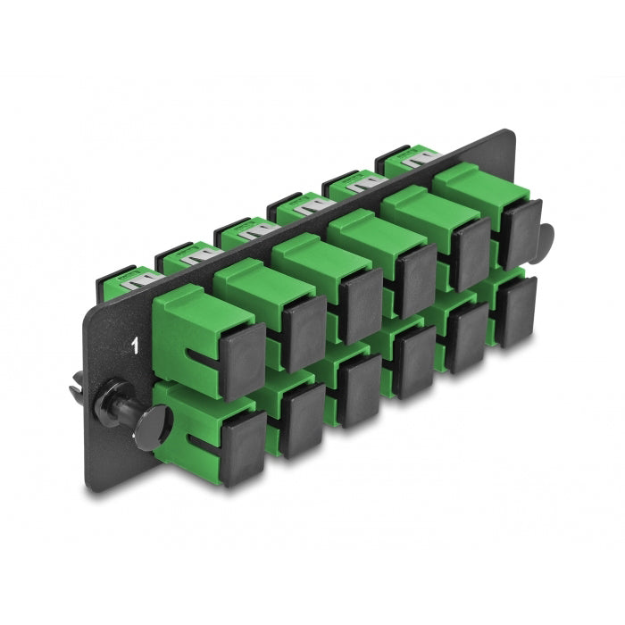 12 Fibers SC Adapter Patch Panel w/ 12x SC Singlemode RM Series ...