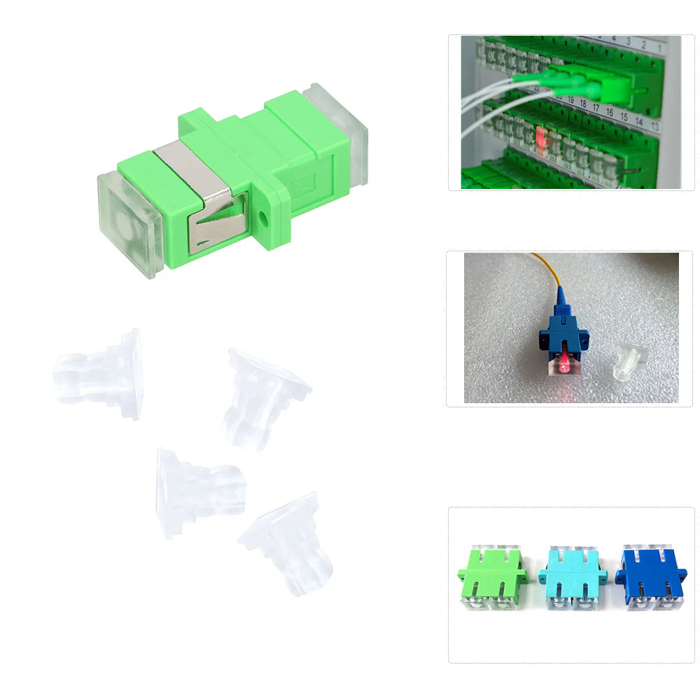 Fiber Dust Caps for SC Couplers Fiber Adapters 50pcs/Pack – LightOptics®