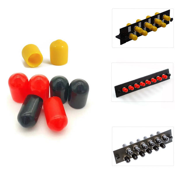 Fiber Dust Caps for ST Couplers Fiber Adapters 50pcs/Pack – LightOptics®